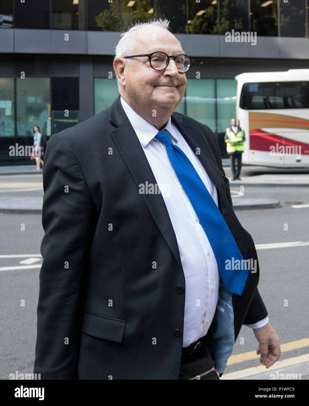 Ex-DJ Jonathan King arrives at Southwark Crown Court in London, where ...