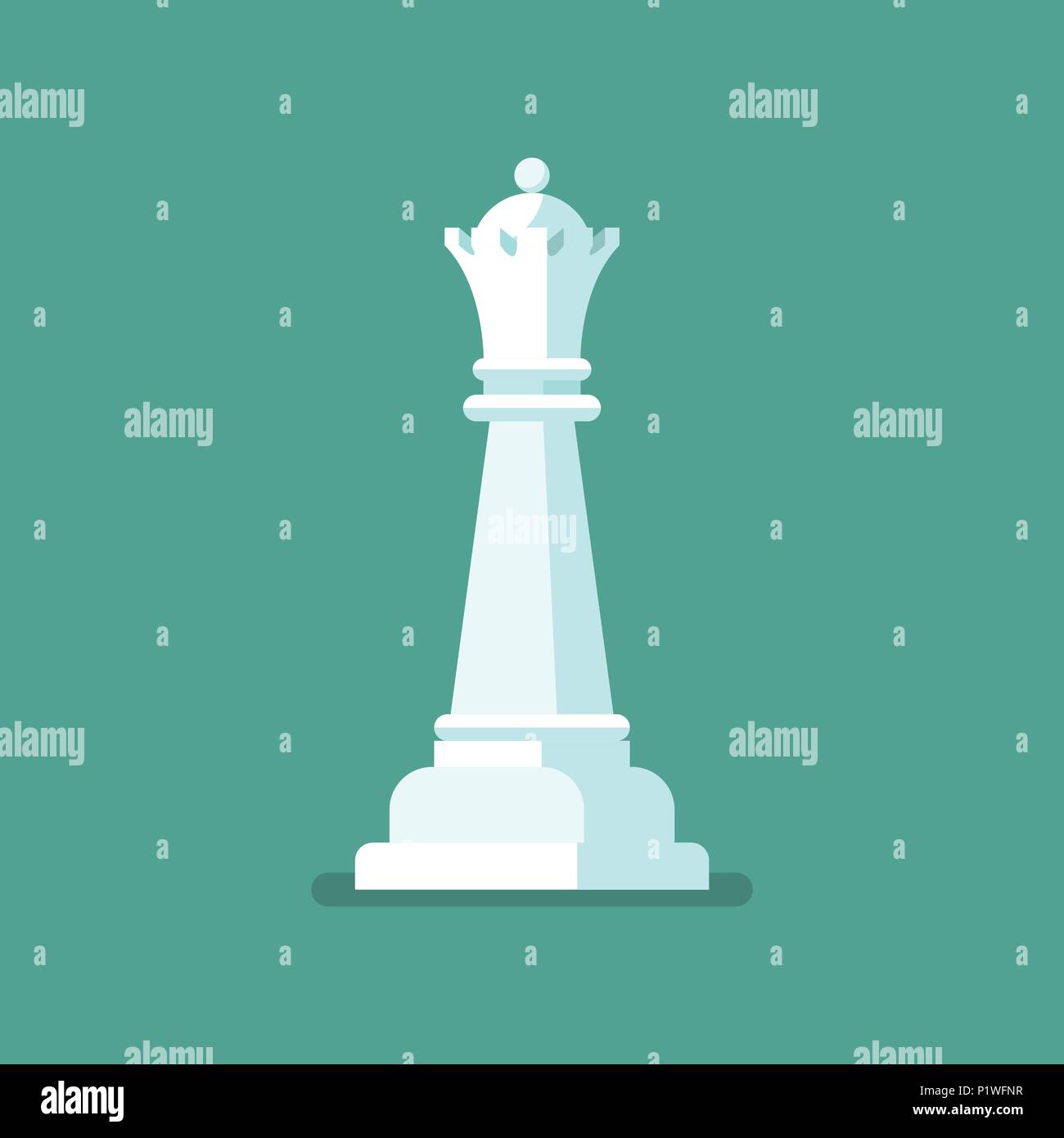 Queen Chess figure icon. Vector illustration Stock Vector Image & Art ...