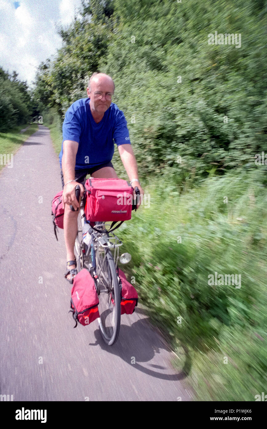 Angus Clarke cycling on the Cuckoo Trail Stock Photo - Alamy
