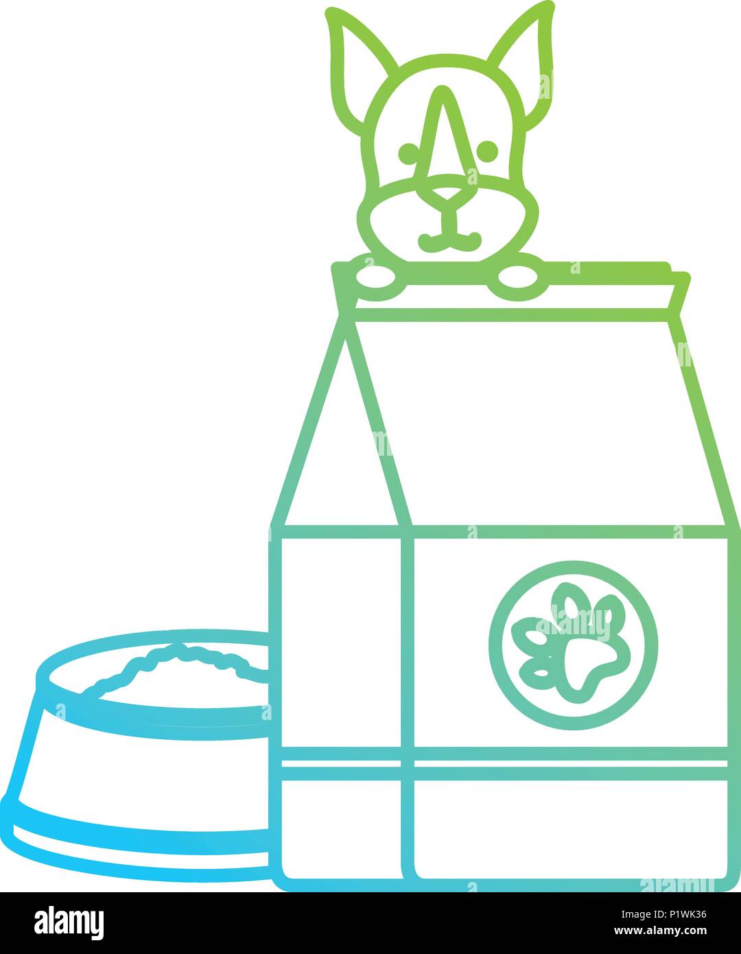 Kitten pack food icon Stock Vector Images - Alamy