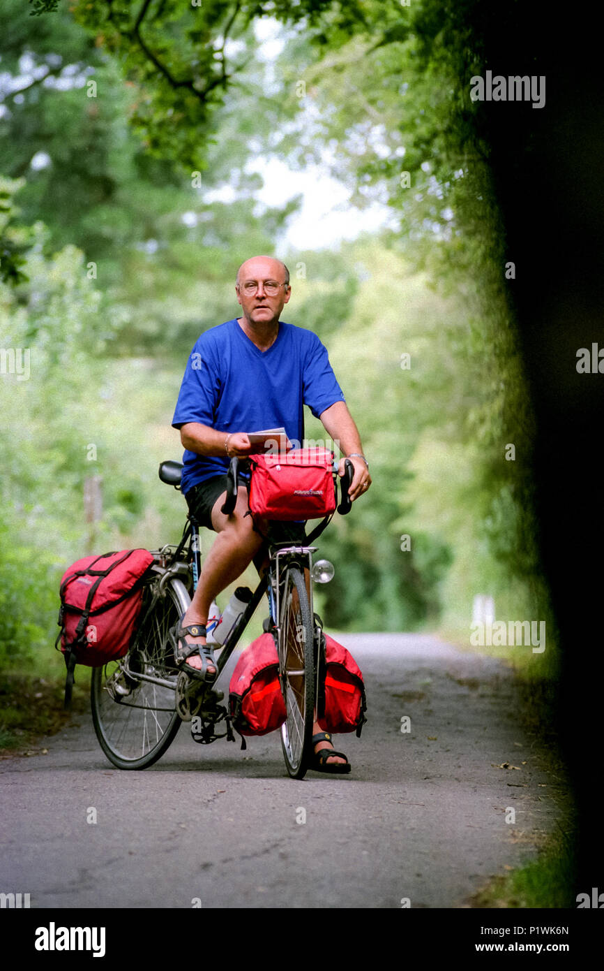 Angus Clarke cycling on the Cuckoo Trail Stock Photo - Alamy