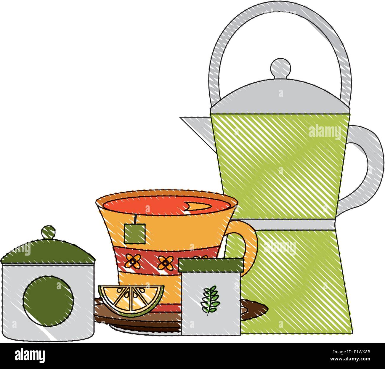 Clay pot maker Stock Vector Images - Alamy