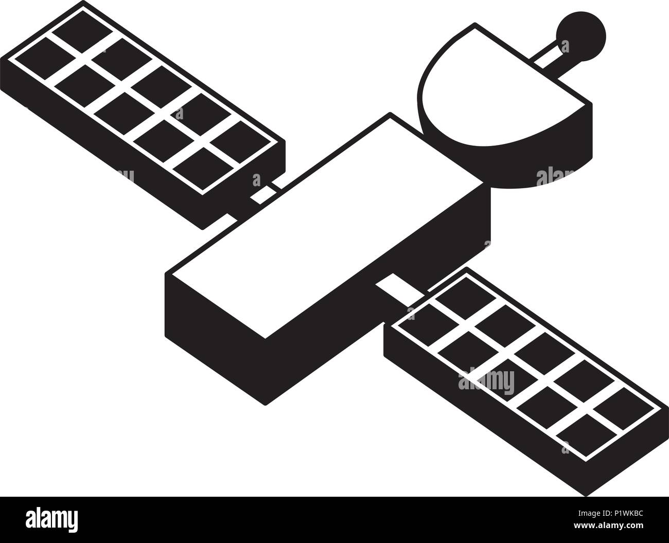 Satelite vector vectors Cut Out Stock Images & Pictures - Alamy