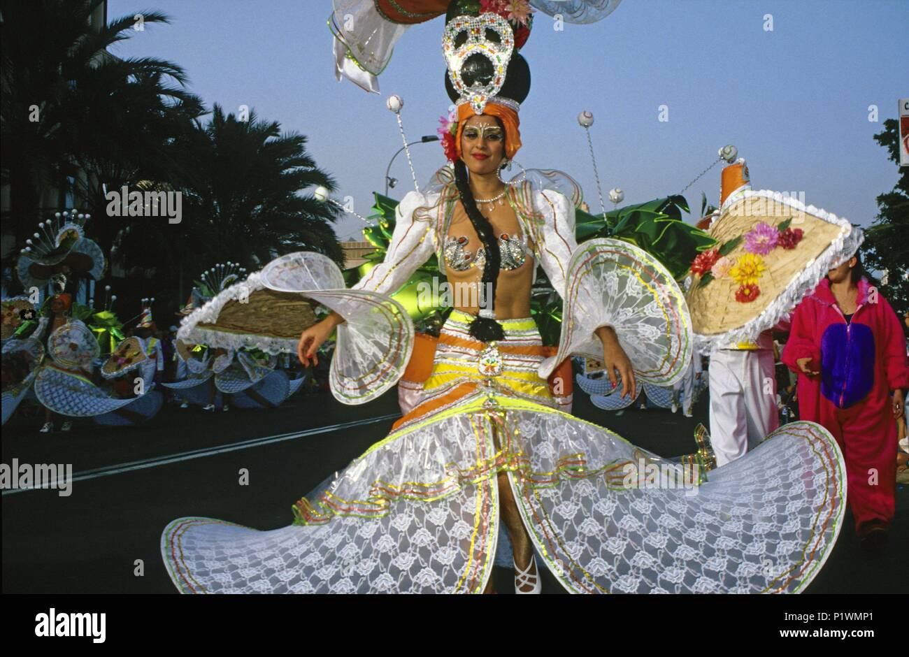 Santa Cruz de Tenerife; carnival masquerade / parade Stock Photo - Alamy