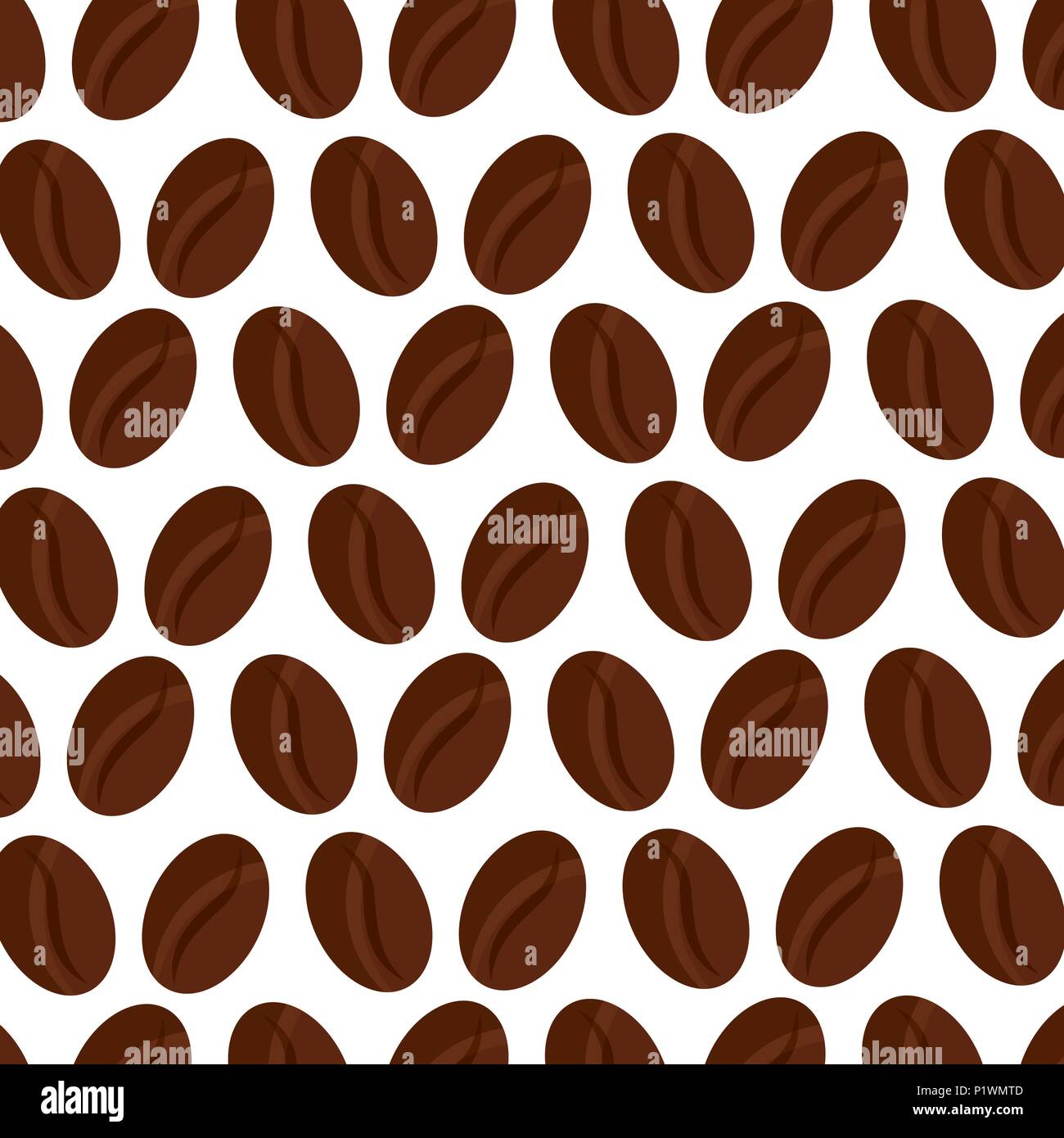 coffee seeds aroma grains pattern design vector illustration Stock ...