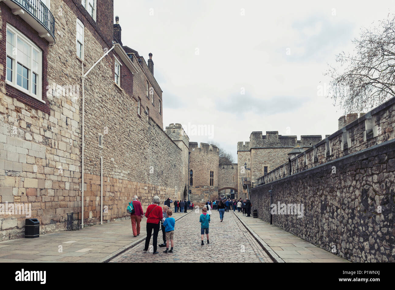Old buildings and towers in the inner ward area of Royal Palace and ...
