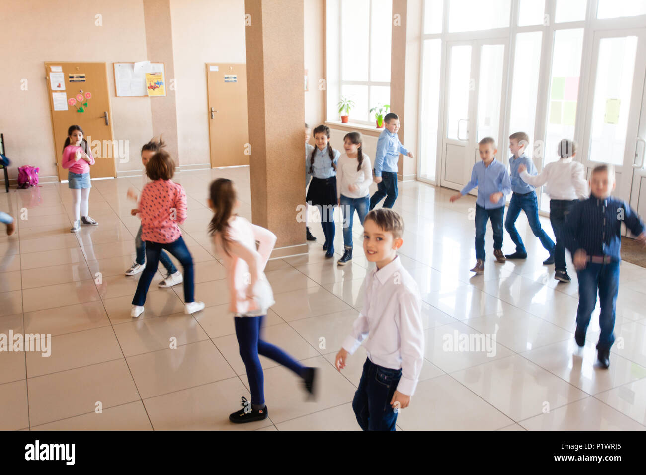 Children during break Stock Photo - Alamy