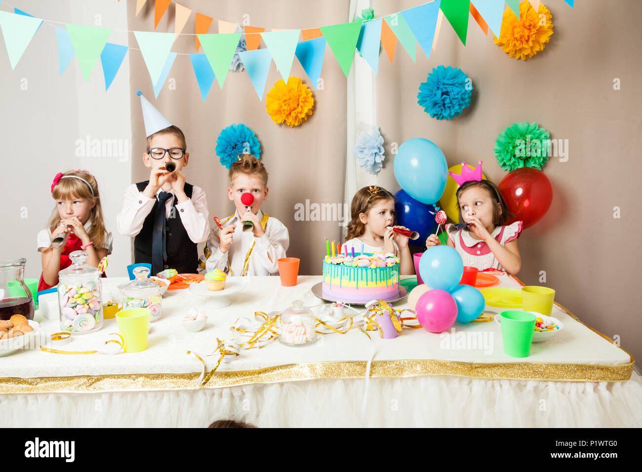 Funny birthday games Stock Photo - Alamy