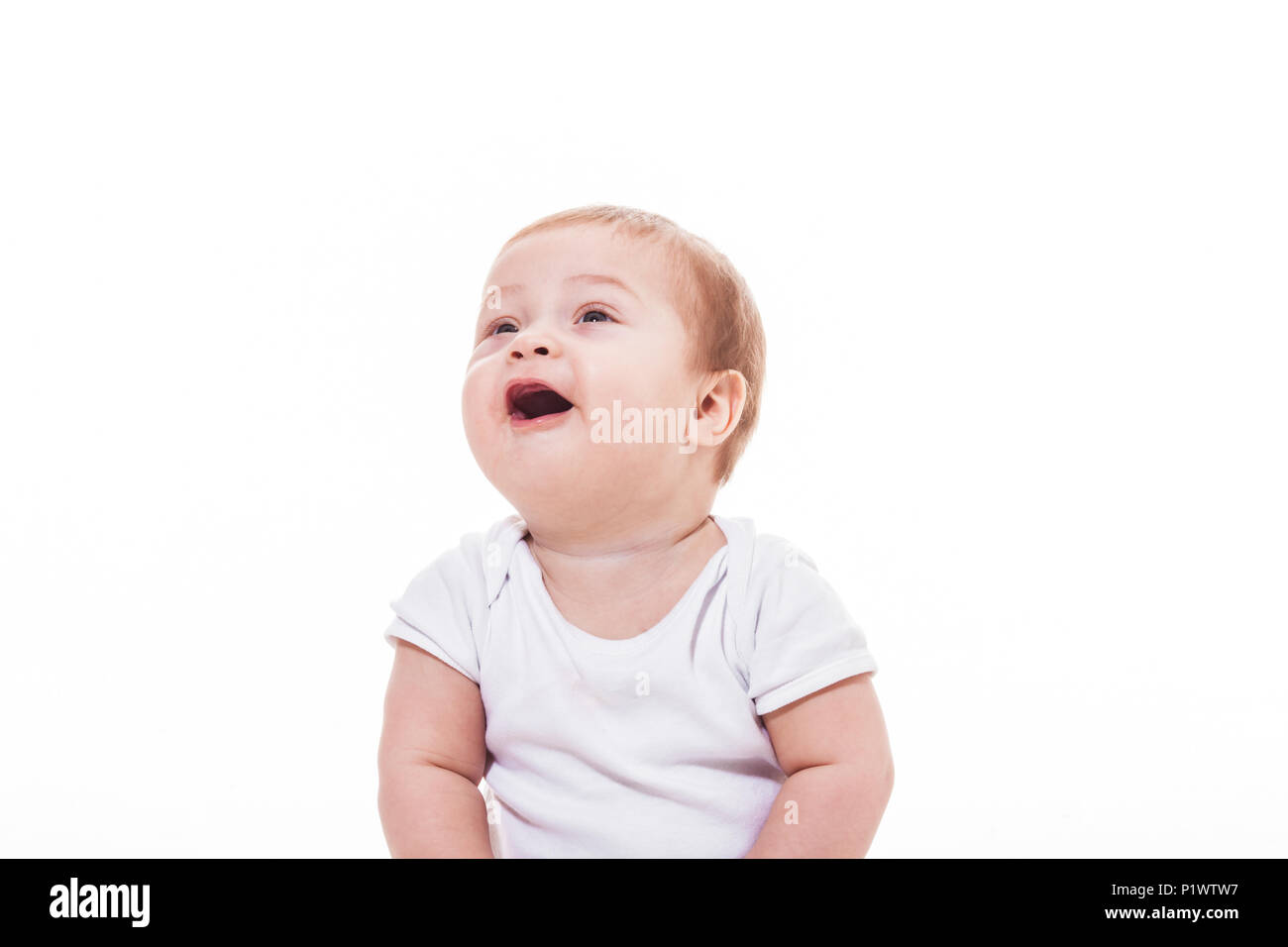 Happy baby portrait Stock Photo - Alamy Happy baby portrait Stock Photo - Alamy