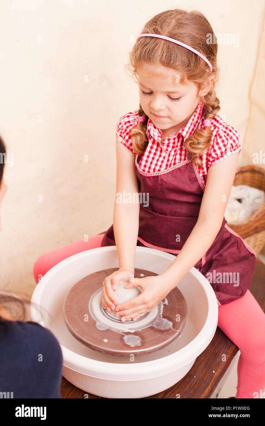 Child's ceramic handicrafts Stock Photo - Alamy