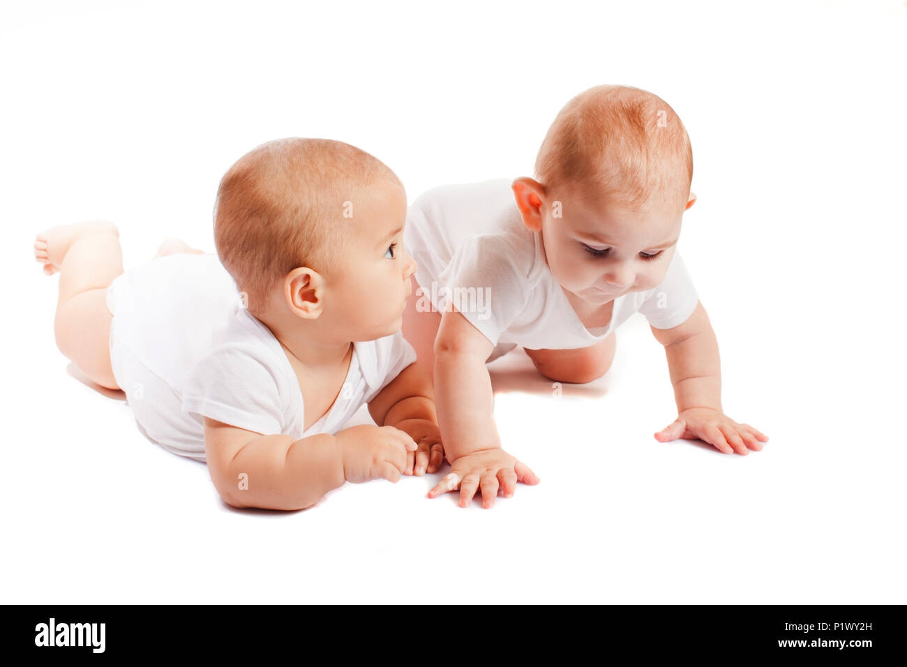 children isolated on white Stock Photo - Alamy