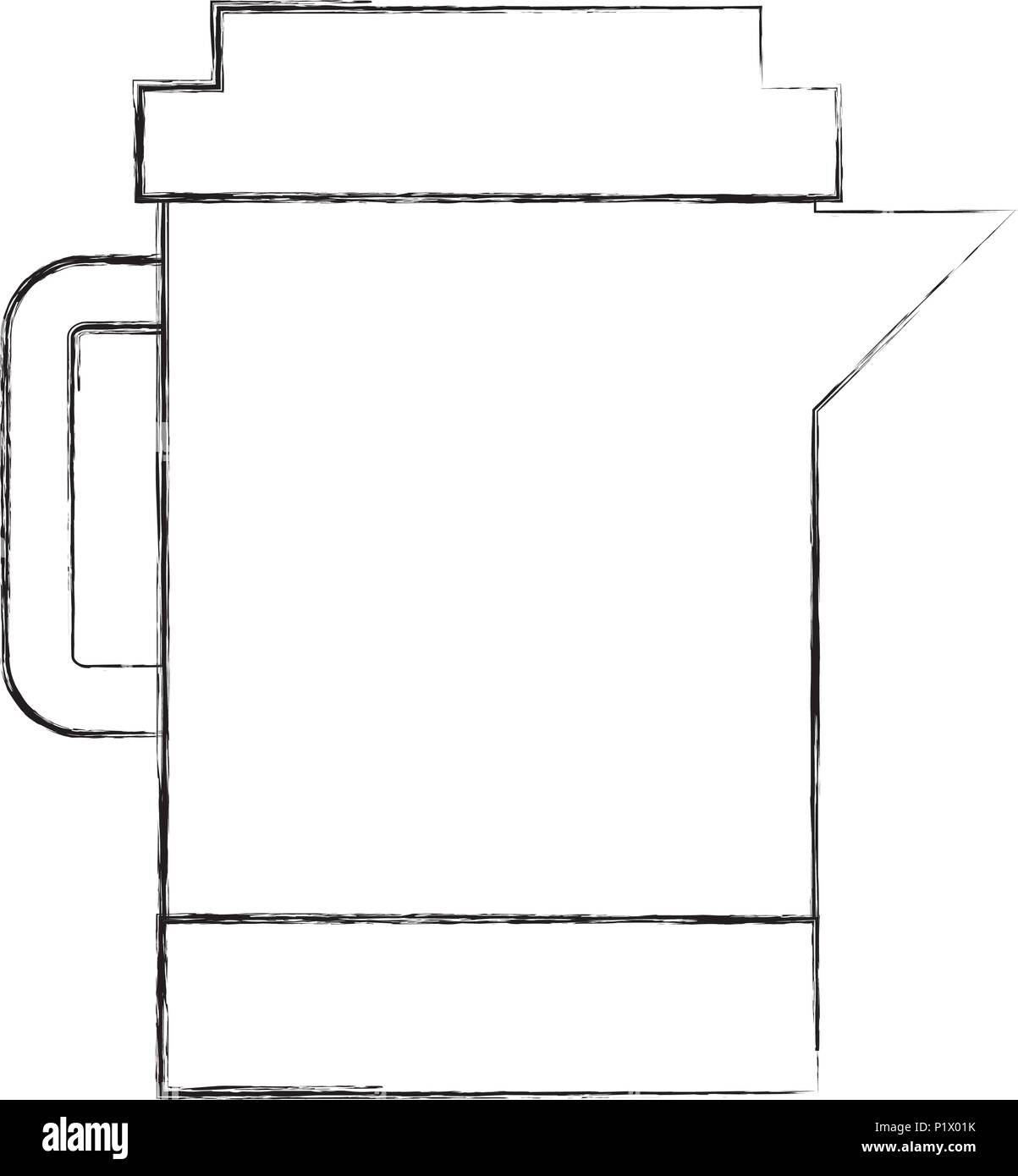 coffee maker kitchenware handle image Stock Vector Image & Art - Alamy