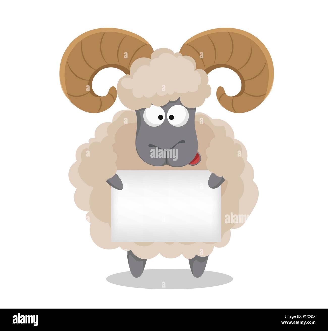 Muslim traditional holiday Eid al-Adha. Sacrifice a ram. Greeting card ...