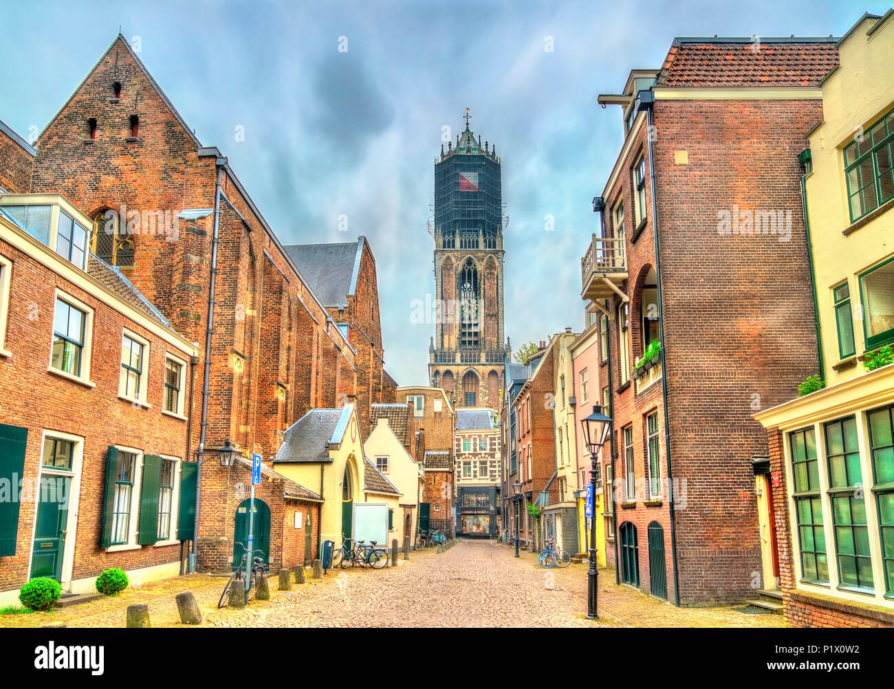 View of the Dom Tower of Utrecht, the Netherlands Stock Photo - Alamy