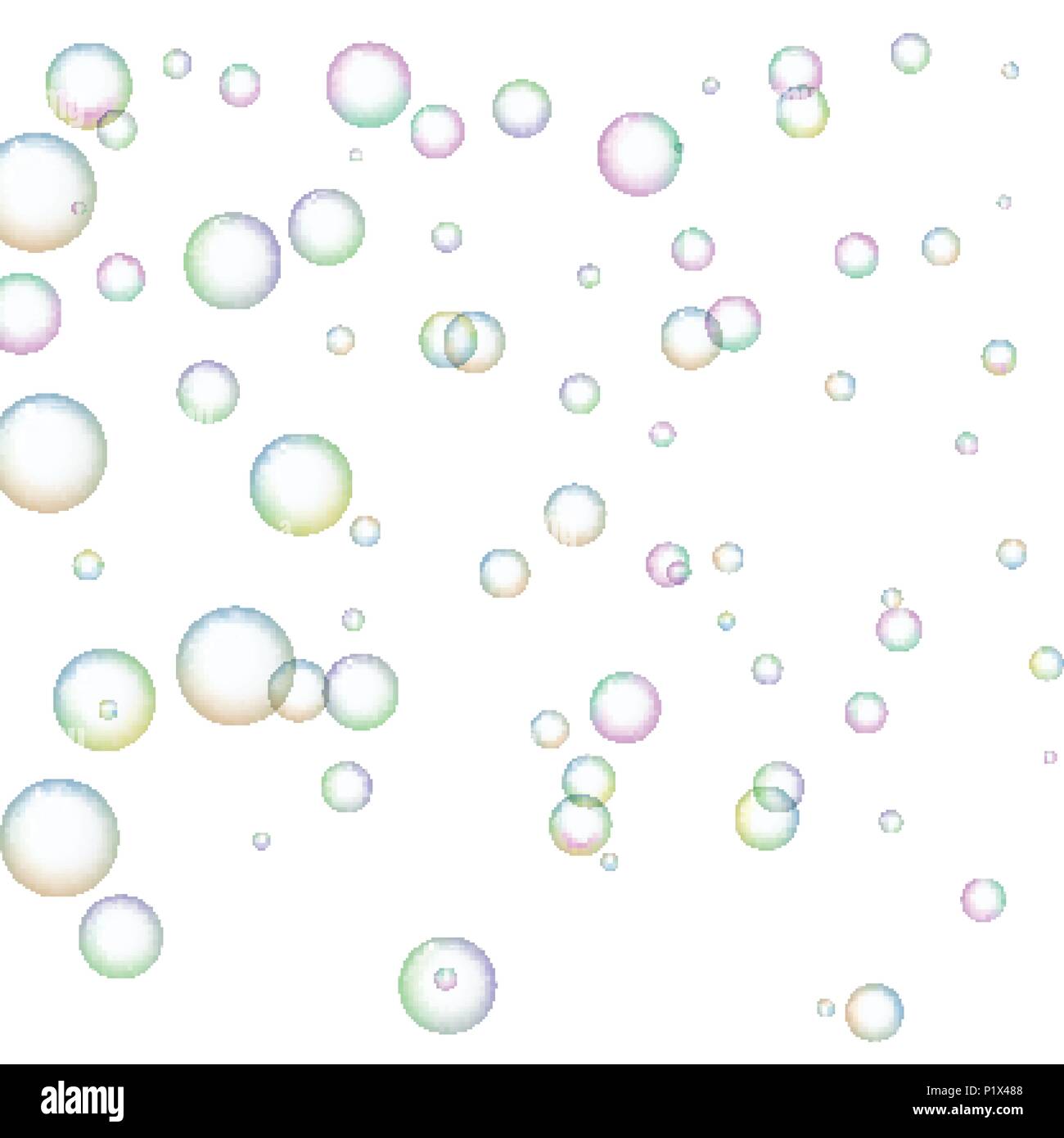 Powder bubbles foam bubble Cut Out Stock Images & Pictures - Alamy
