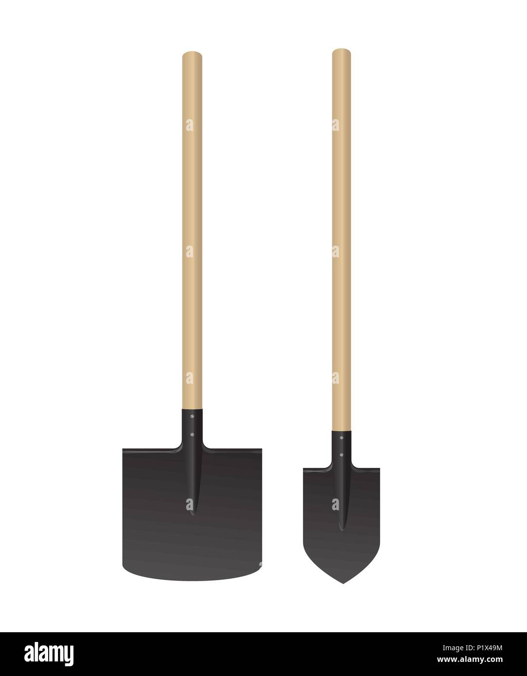 Large shovel design Cut Out Stock Images & Pictures - Alamy