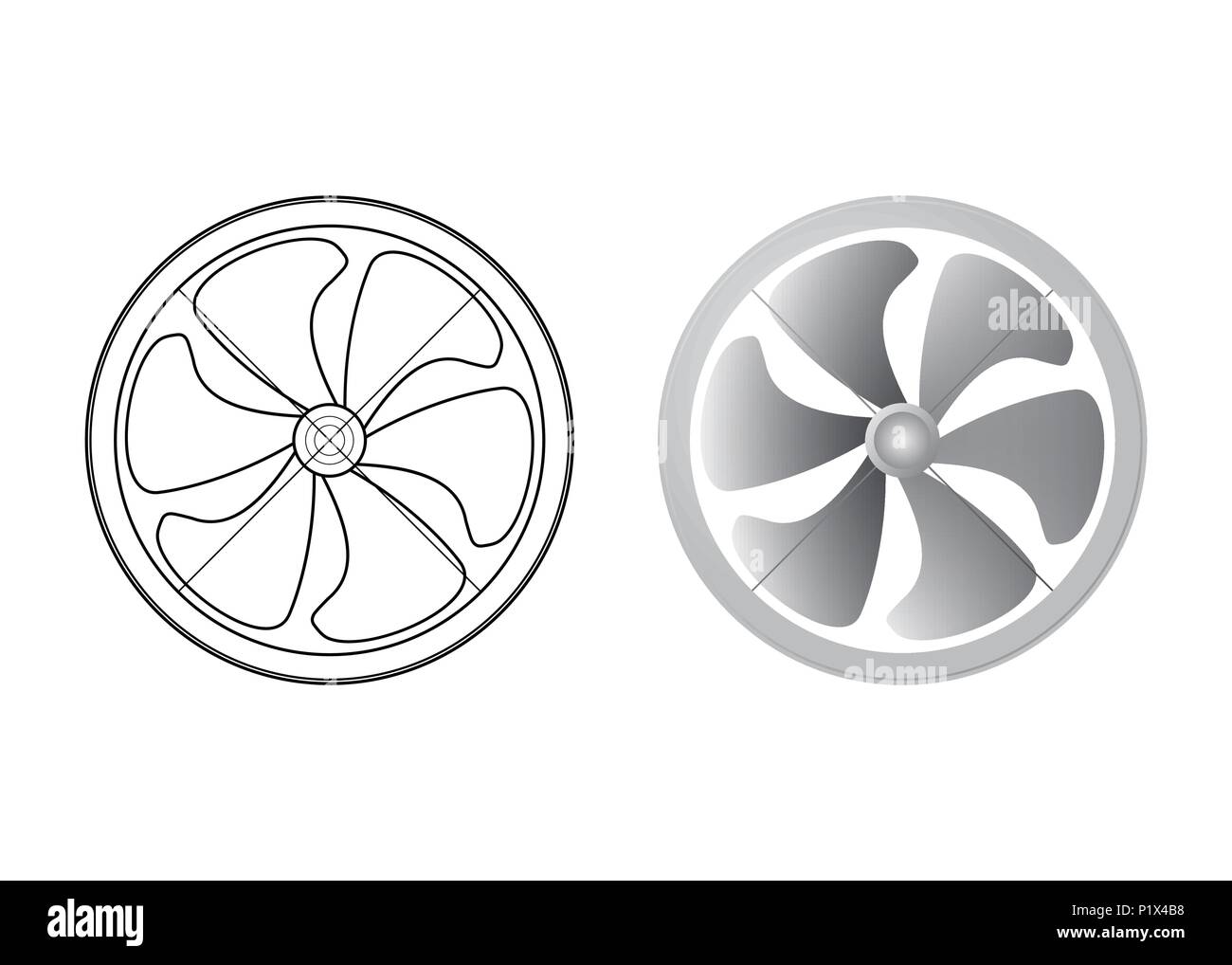 Axial flow fan Stock Vector Image & Art - Alamy