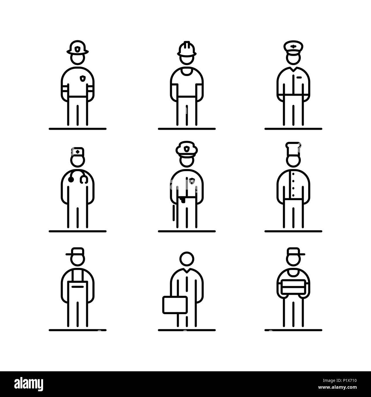 Police different professions professions hi-res stock photography and ...