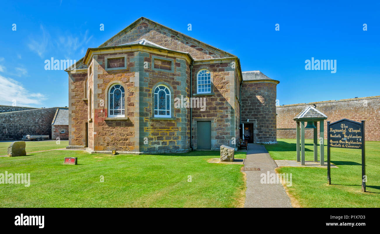 FORT GEORGE ARDERSIER INVERNESS SCOTLAND THE REGIMENTAL CHAPEL Stock ...