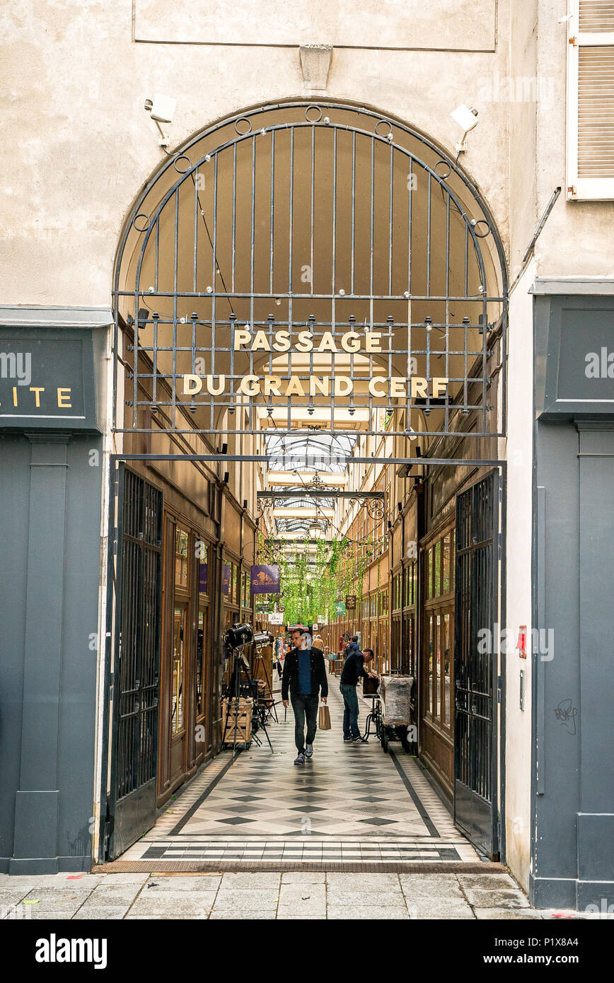 Passage du Grand Cerf in the 2nd arrondissement, is one of Paris ...