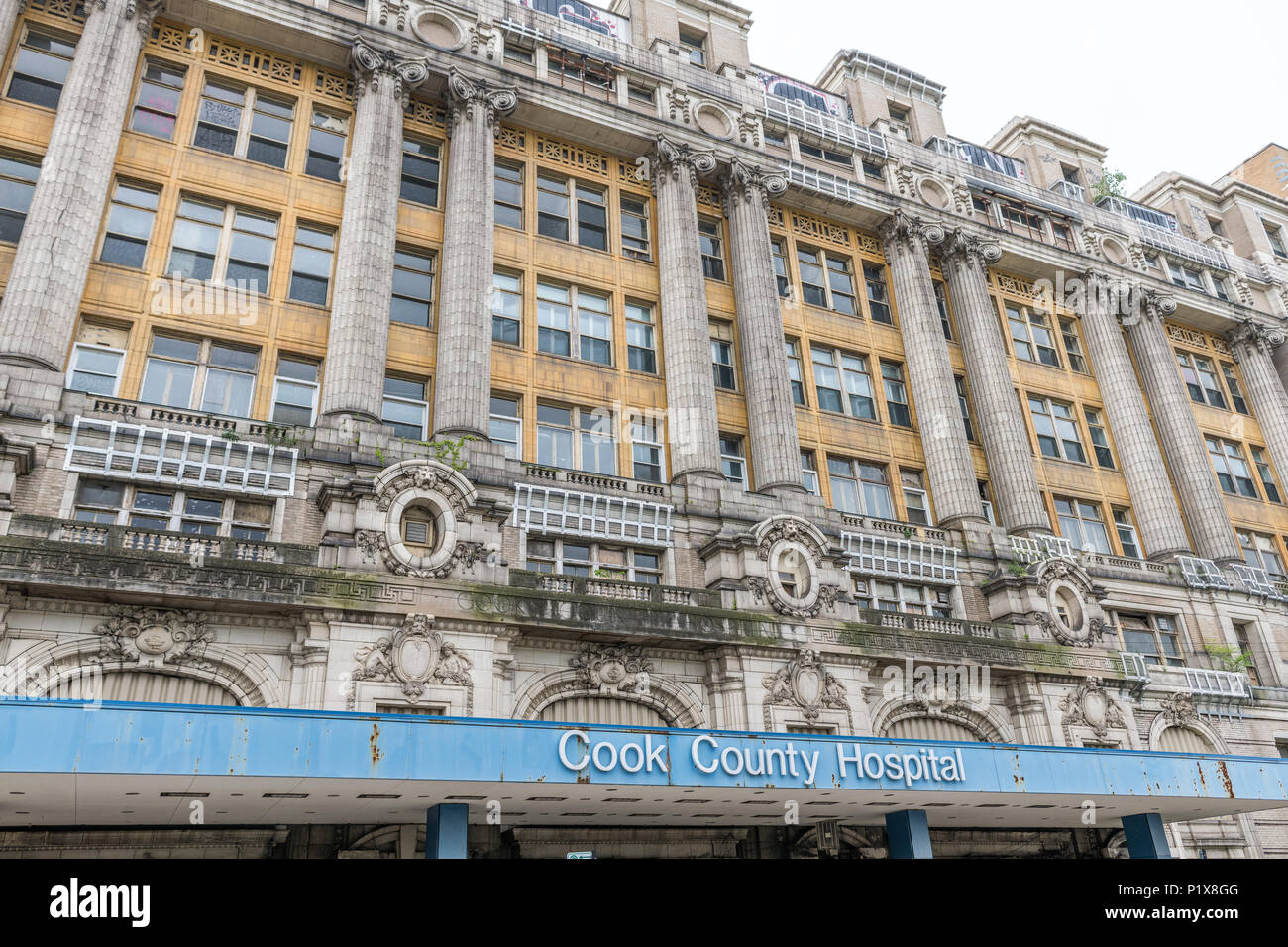Cook County Hospital during the groundbreaking ceremony its ...