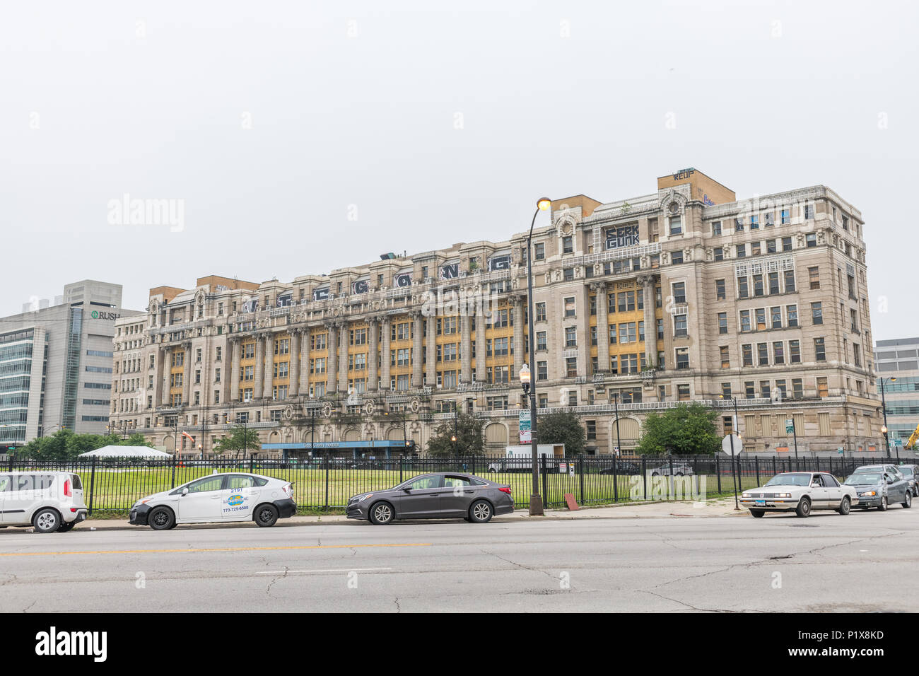 Cook County Hospital during the groundbreaking ceremony its ...