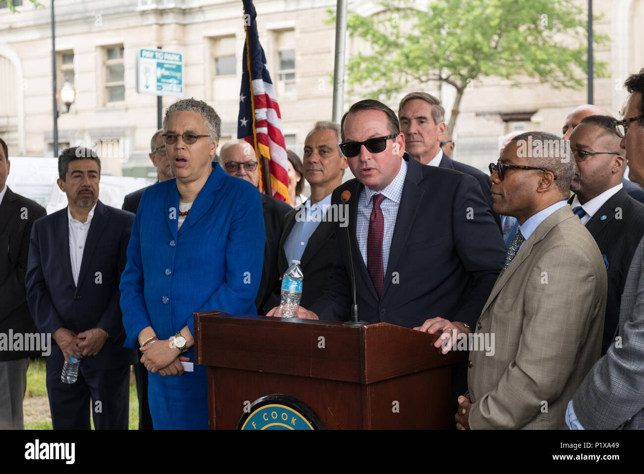 Speaker at the groundbreaking ceremony for the redevelopment of Cook ...