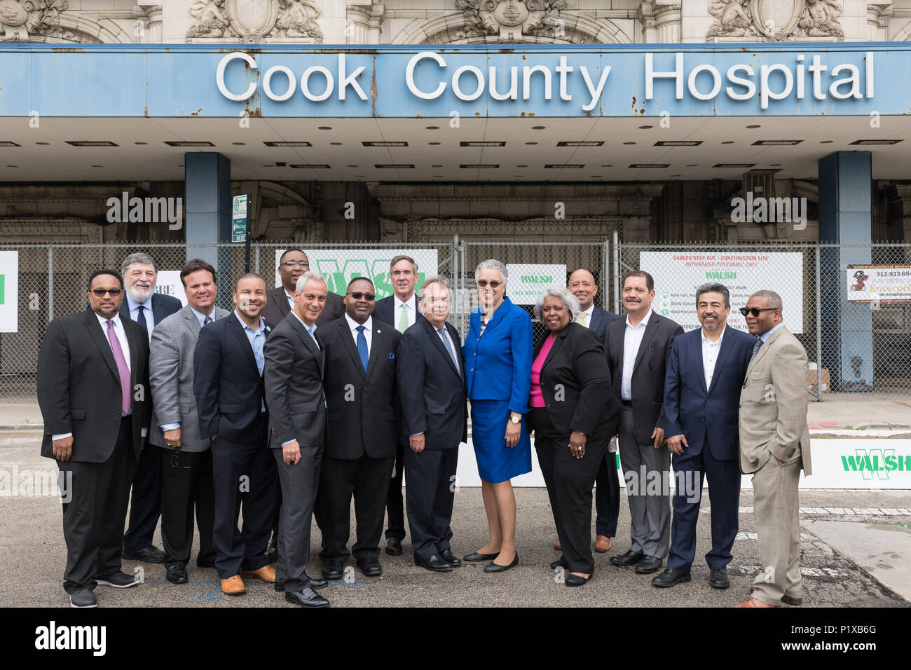 Attendees at the groundbreaking ceremony for the redevelopment of Cook ...