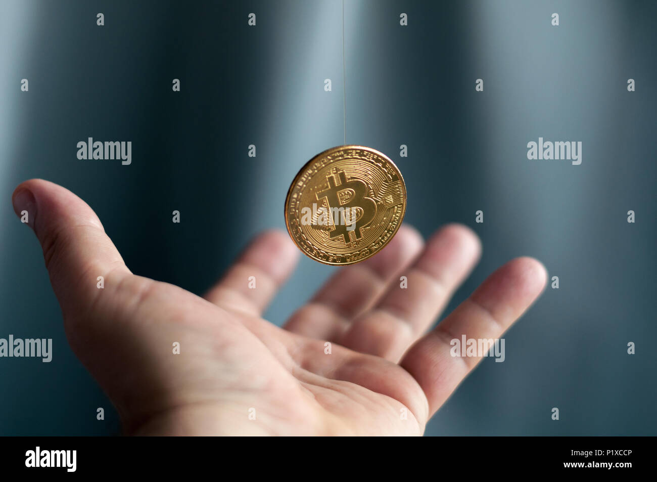 Flying golden coins hi-res stock photography and images - Alamy