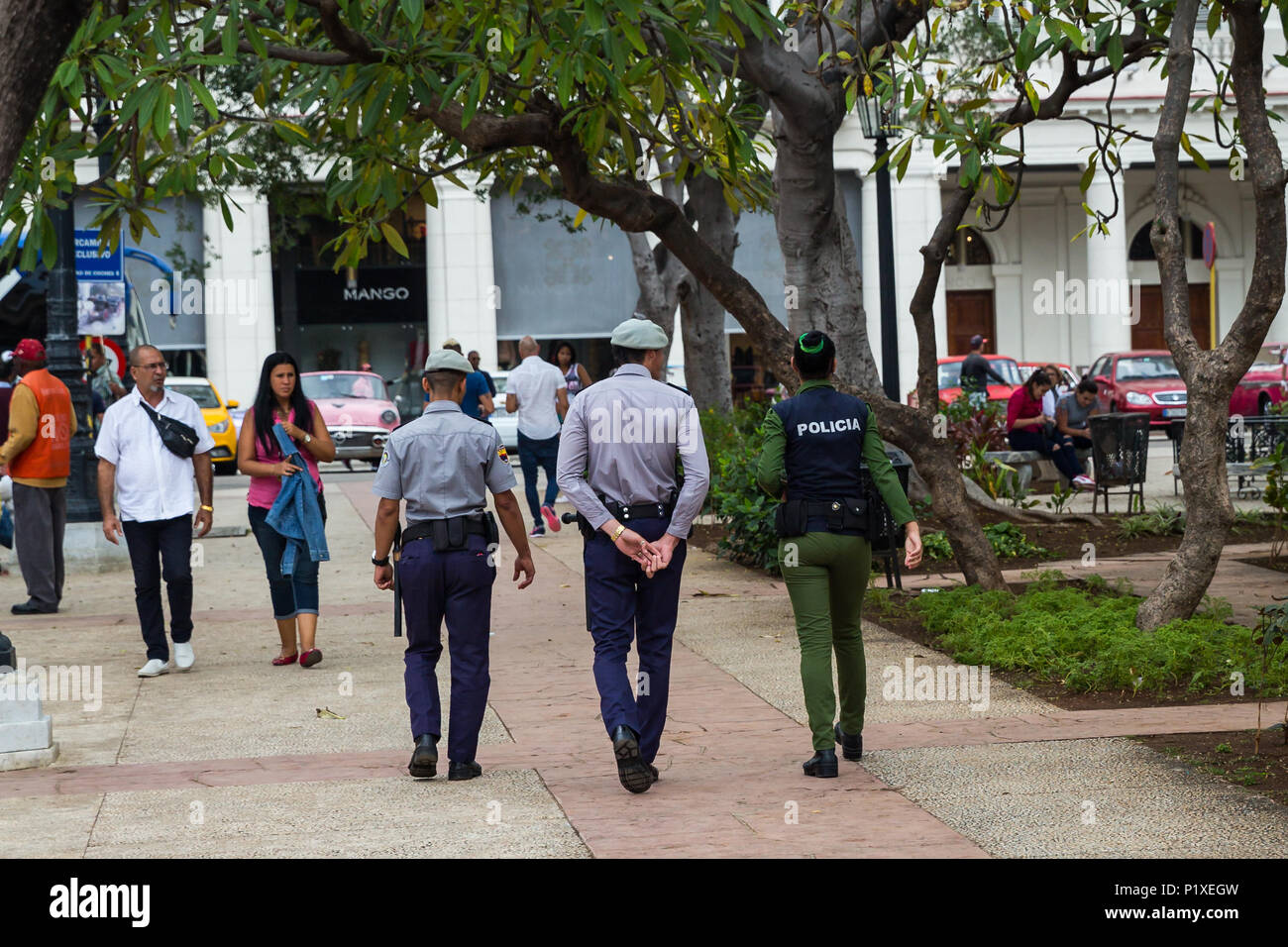 Cuban police car hi-res stock photography and images - Alamy