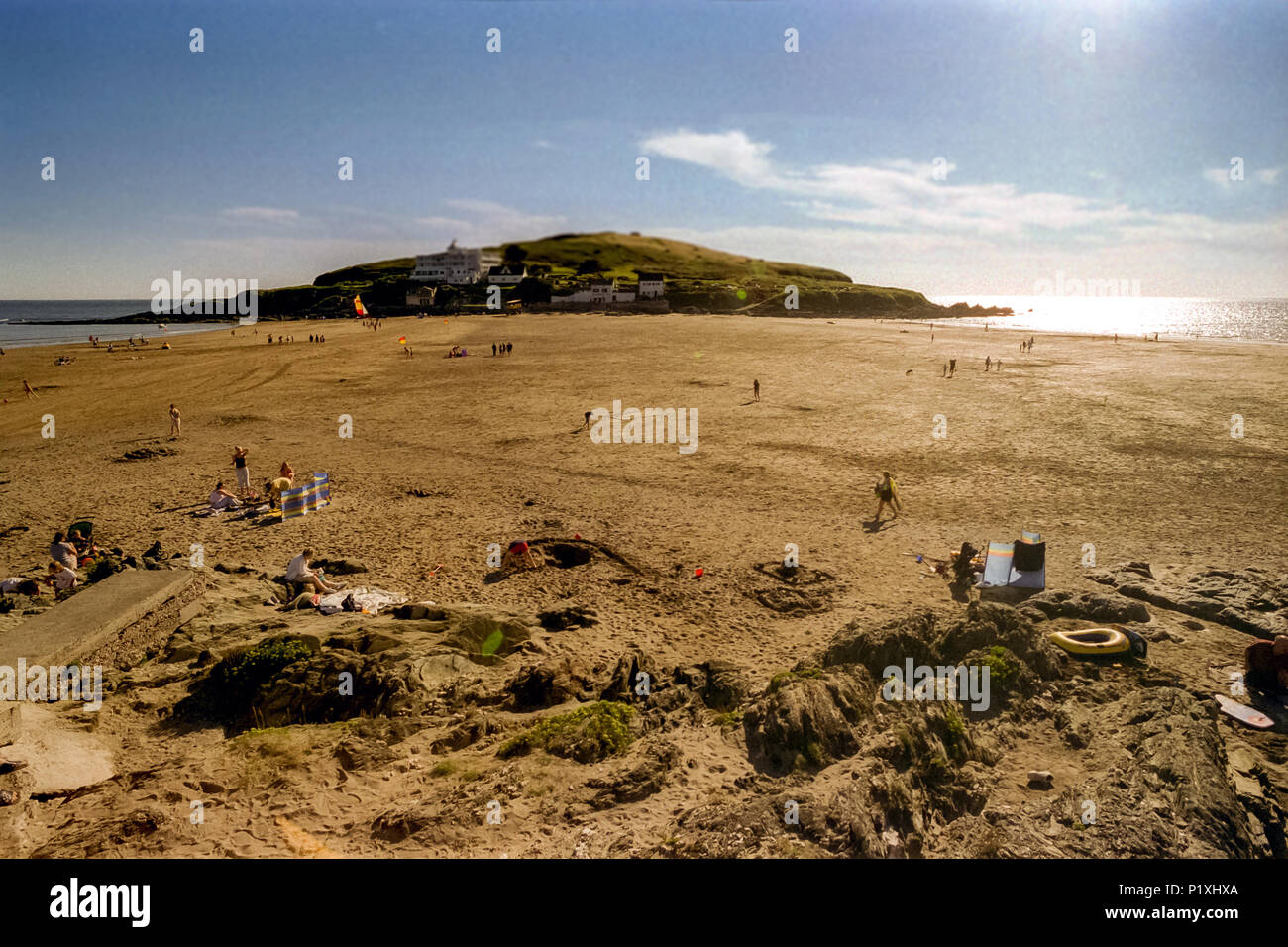 The Kingsbridge Estuary and Burgh Island, Devon Stock Photo - Alamy