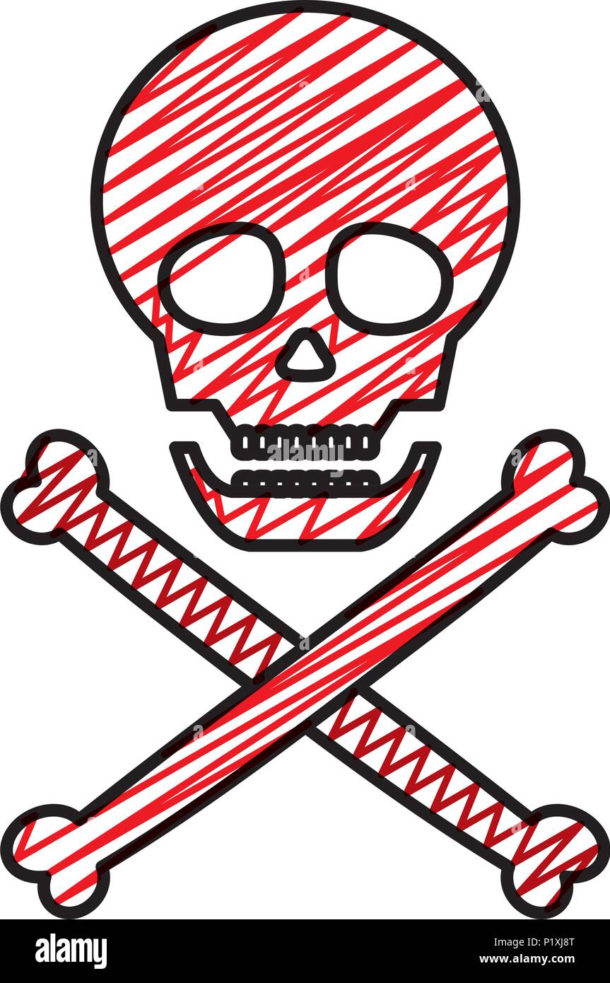 doodle danger skull warning death symbol Stock Vector Image & Art - Alamy
