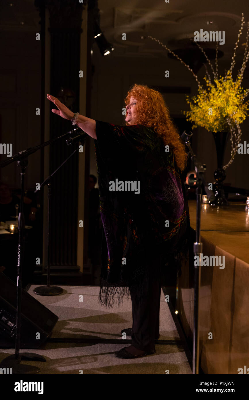 New York, NY - June 11, 2018: Sarah Rice performs at Two E Lounge as ...
