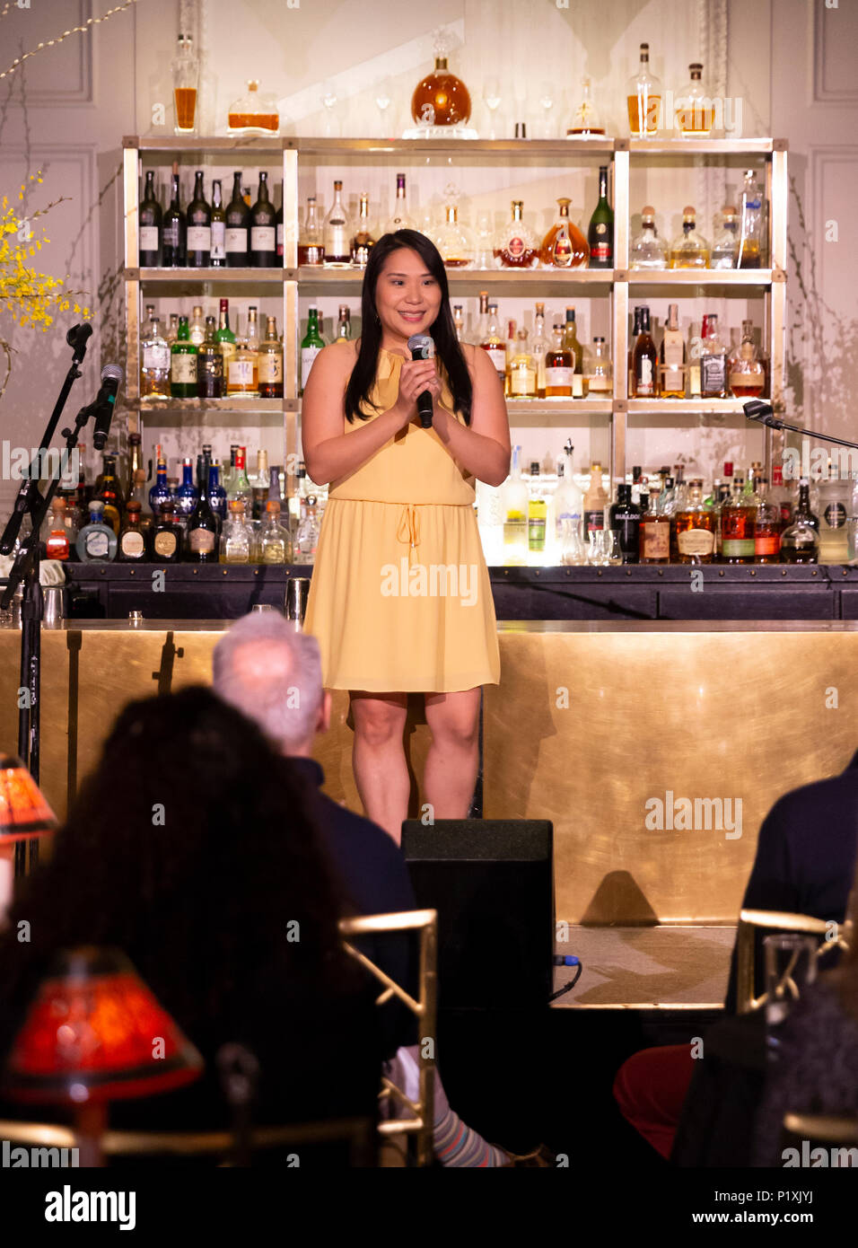 New York, NY - June 11, 2018: Rebecca Larkin performs at Two E Lounge ...