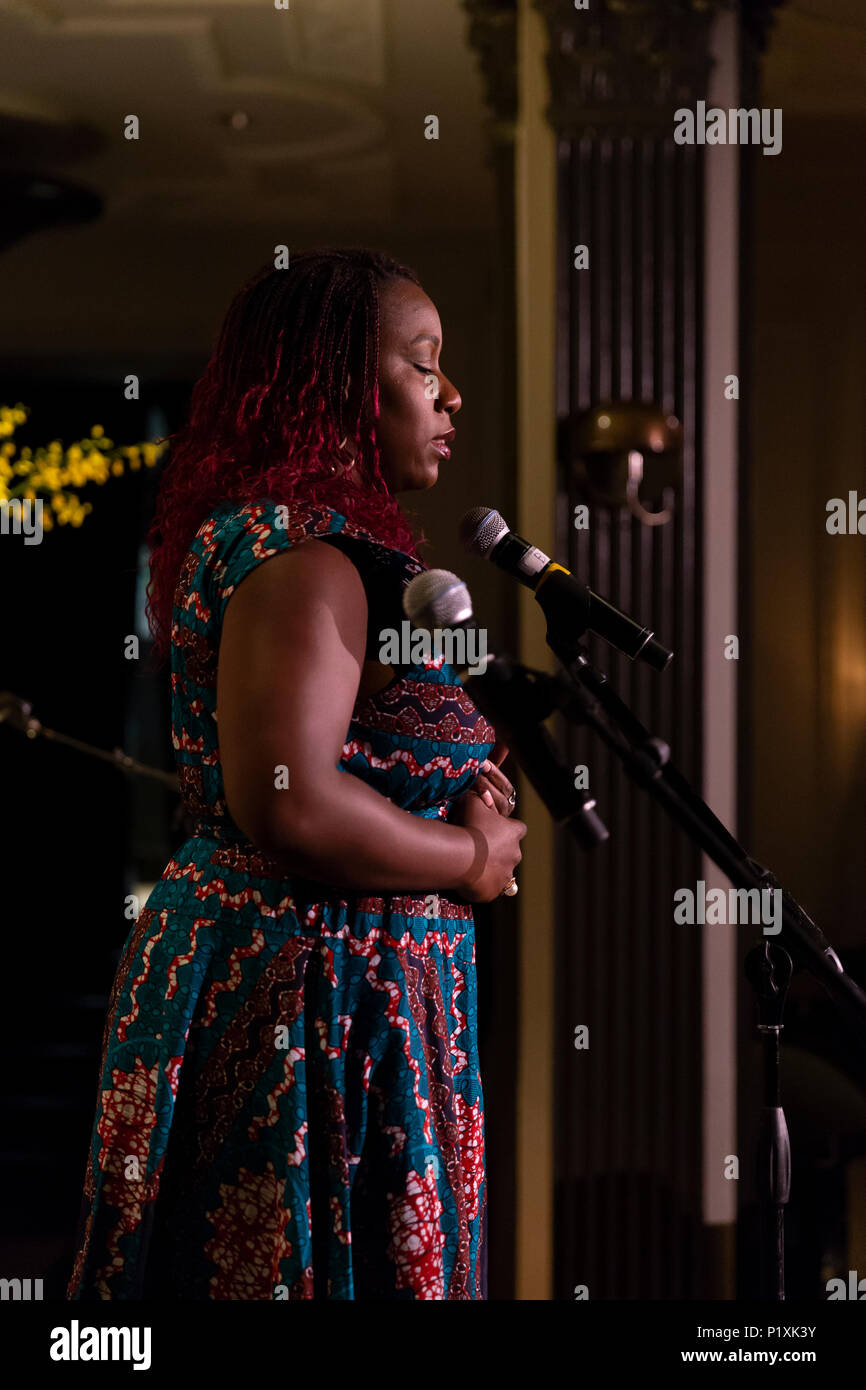 New York, NY - June 11, 2018: Bre Jackson performs at Two E Lounge as ...