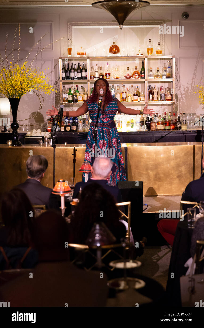 New York, NY - June 11, 2018: Bre Jackson performs at Two E Lounge as ...