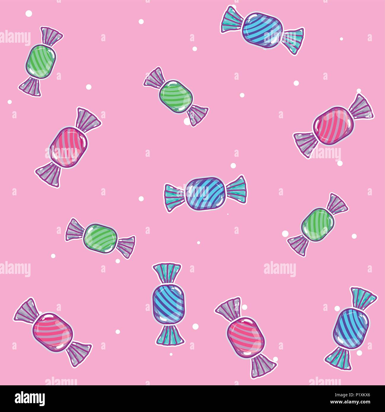Imprimir Candy pattern background Stock Vector Image & Art - Alamy