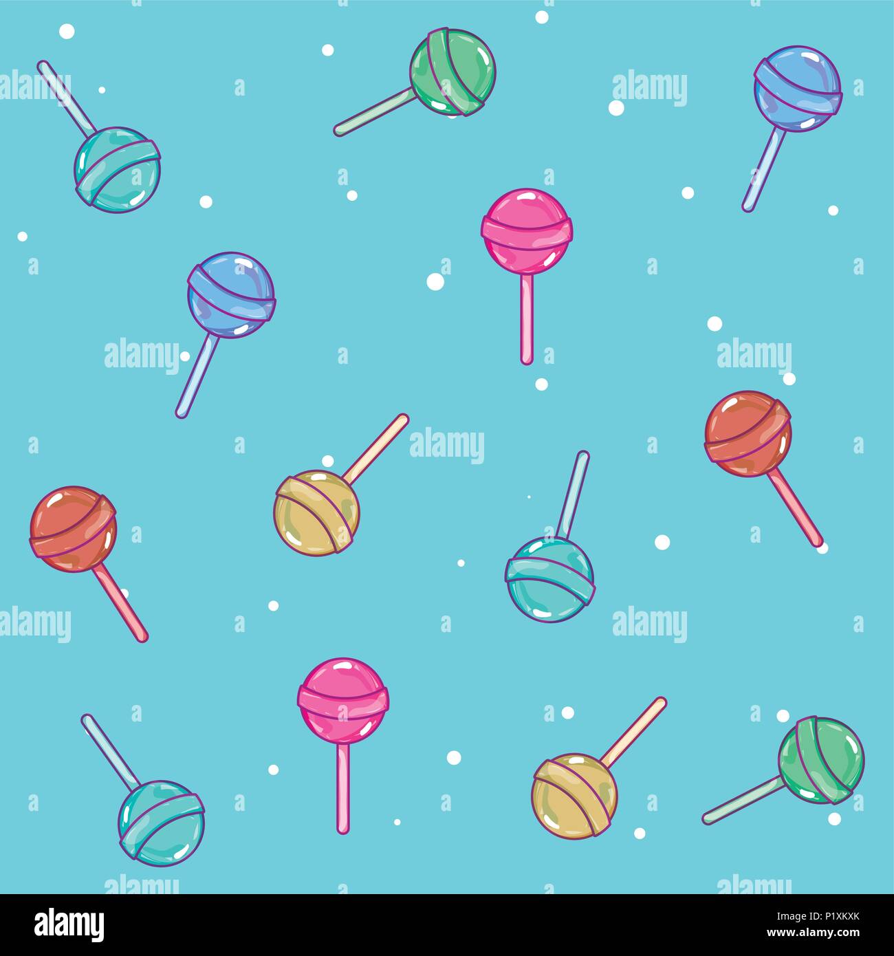 Imprimir Candy pattern background Stock Vector Image & Art - Alamy