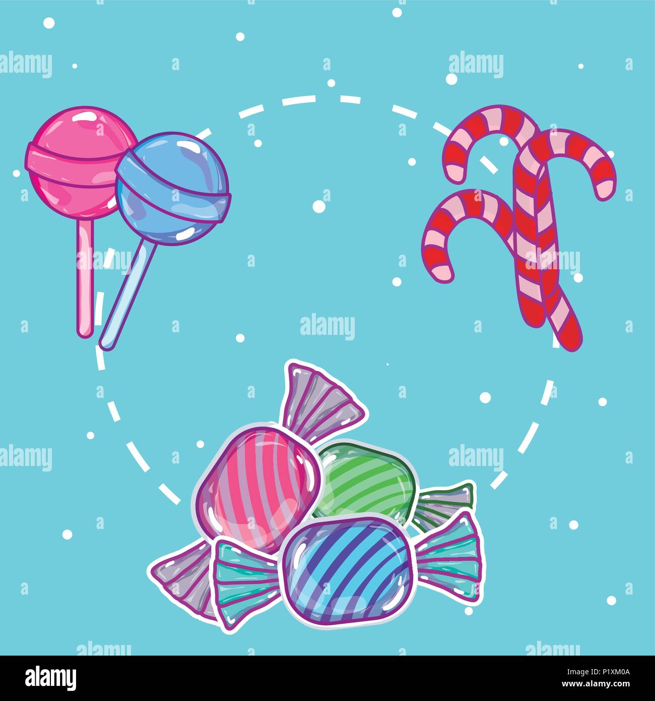 Set of candies Stock Vector Image & Art - Alamy