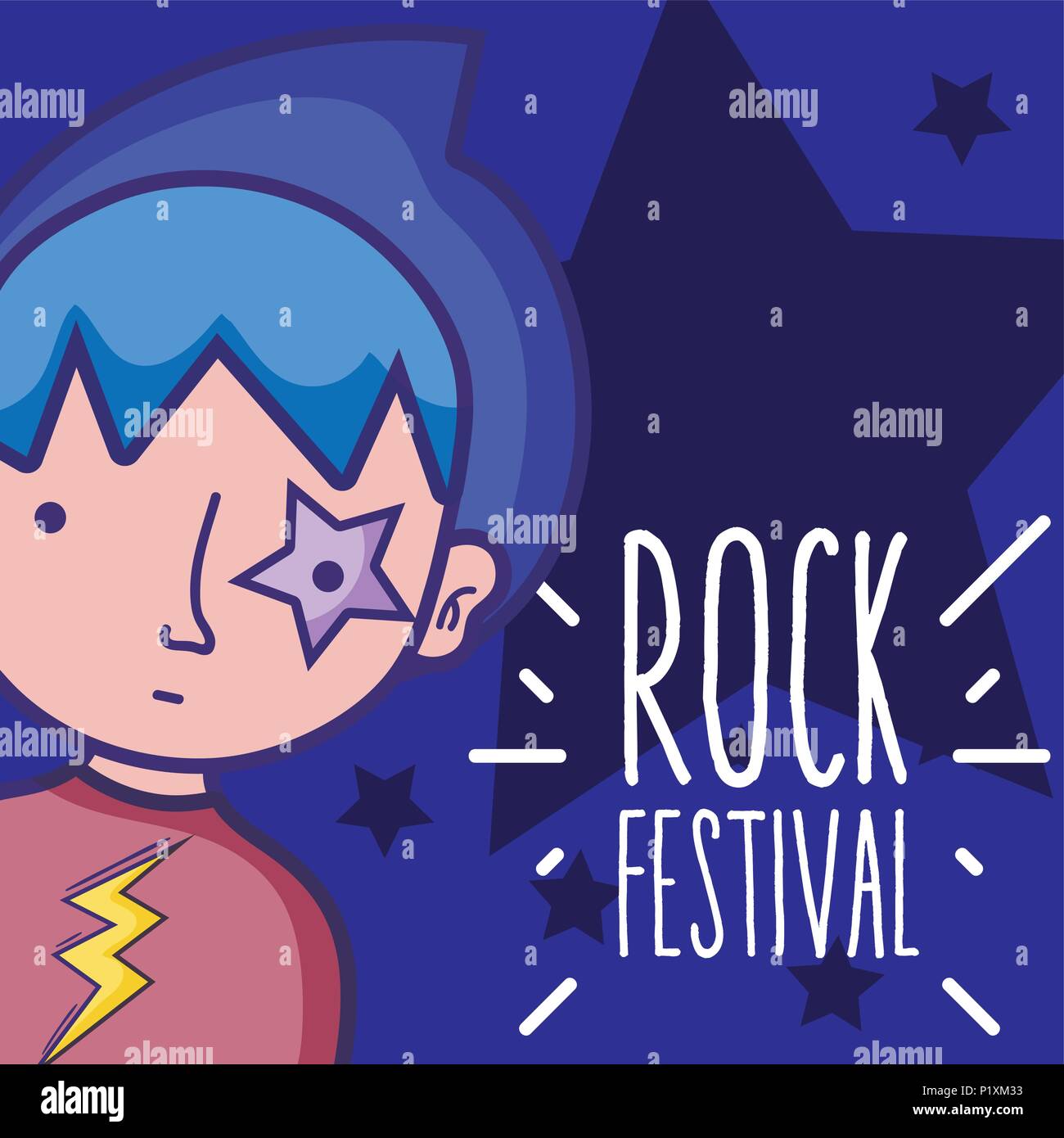 Rock festival cartoon Stock Vector Image & Art - Alamy