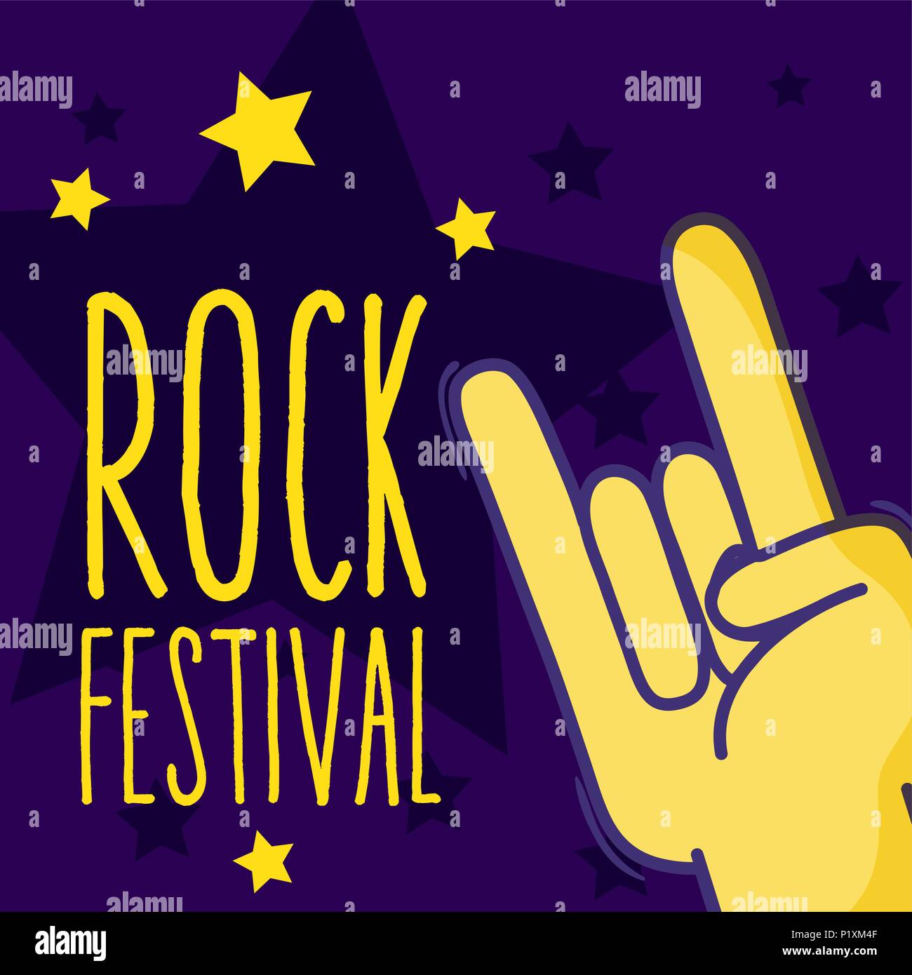 Rock festival cartoon Stock Vector Image & Art - Alamy