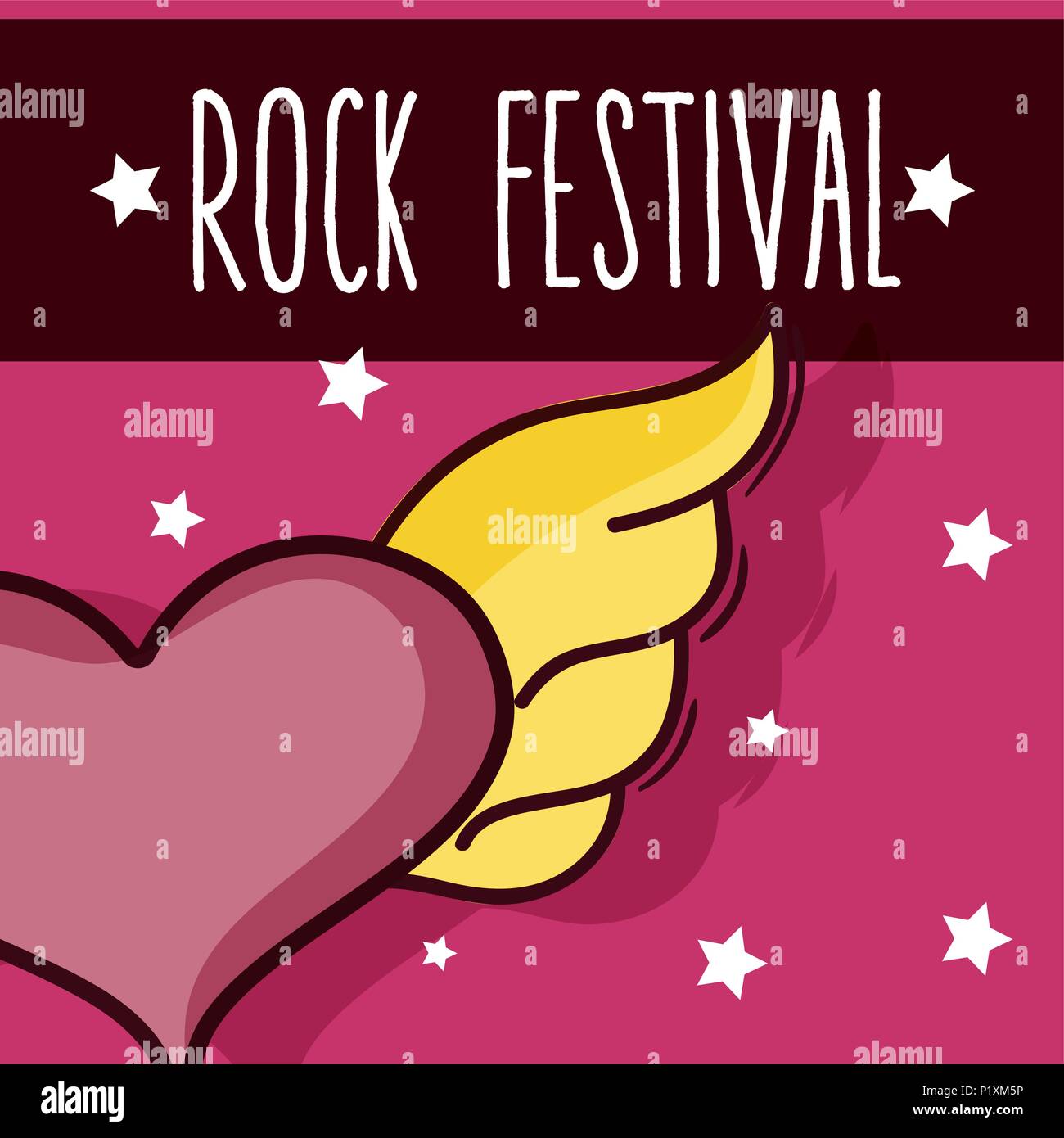 Rock festival cartoon Stock Vector Image & Art - Alamy