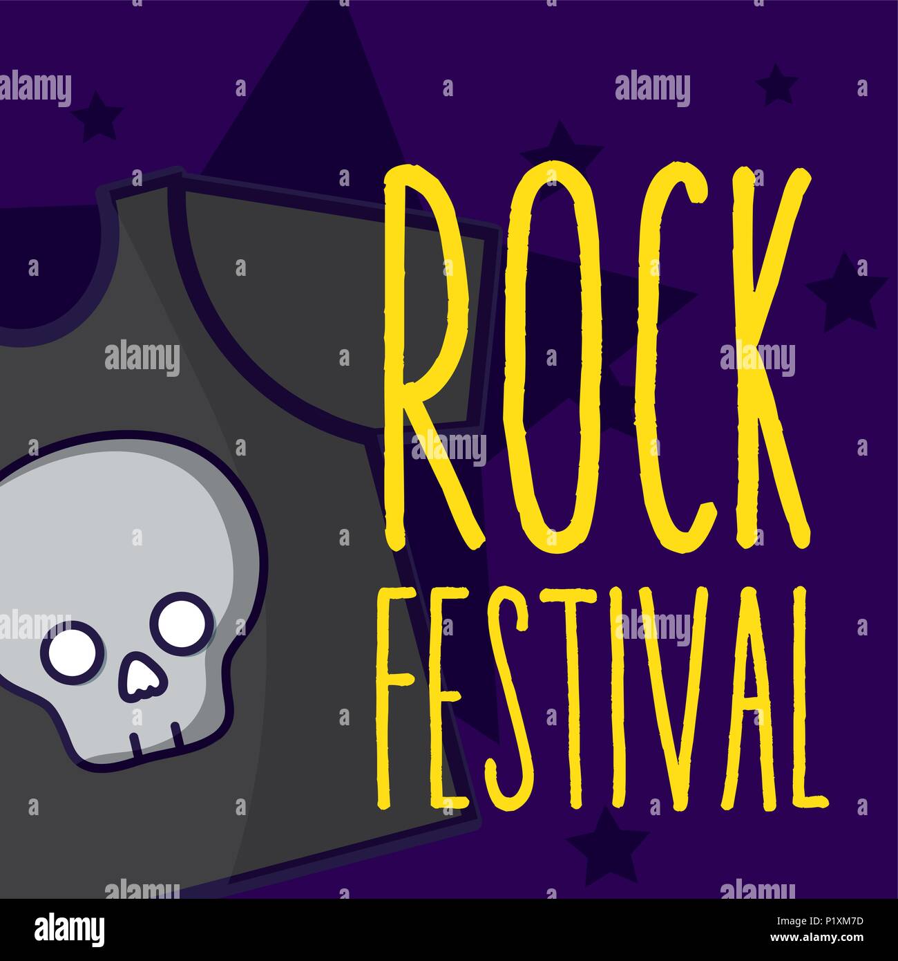 Rock festival cartoon Stock Vector Image & Art - Alamy