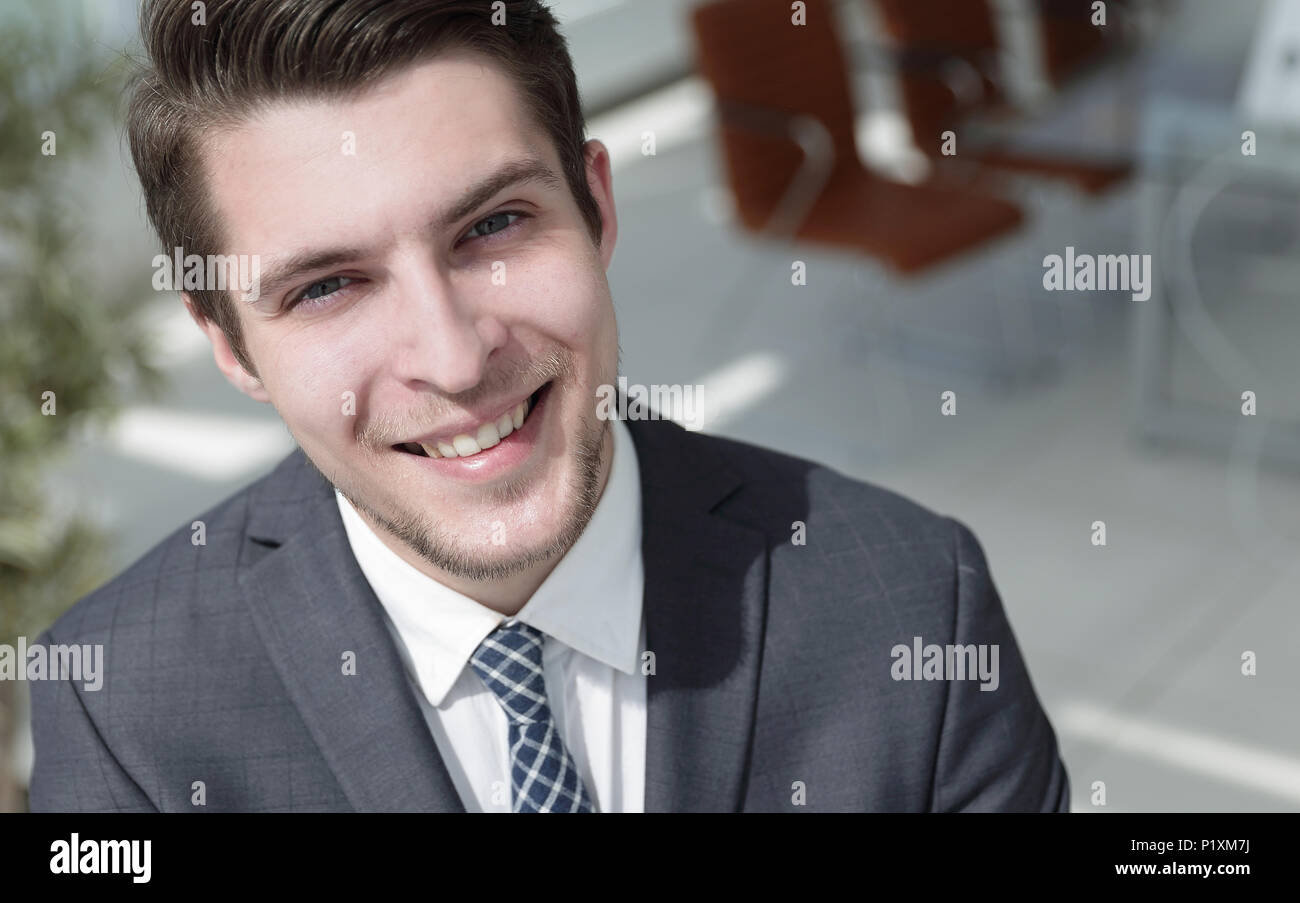 closeup.the face of a successful young man Stock Photo - Alamy