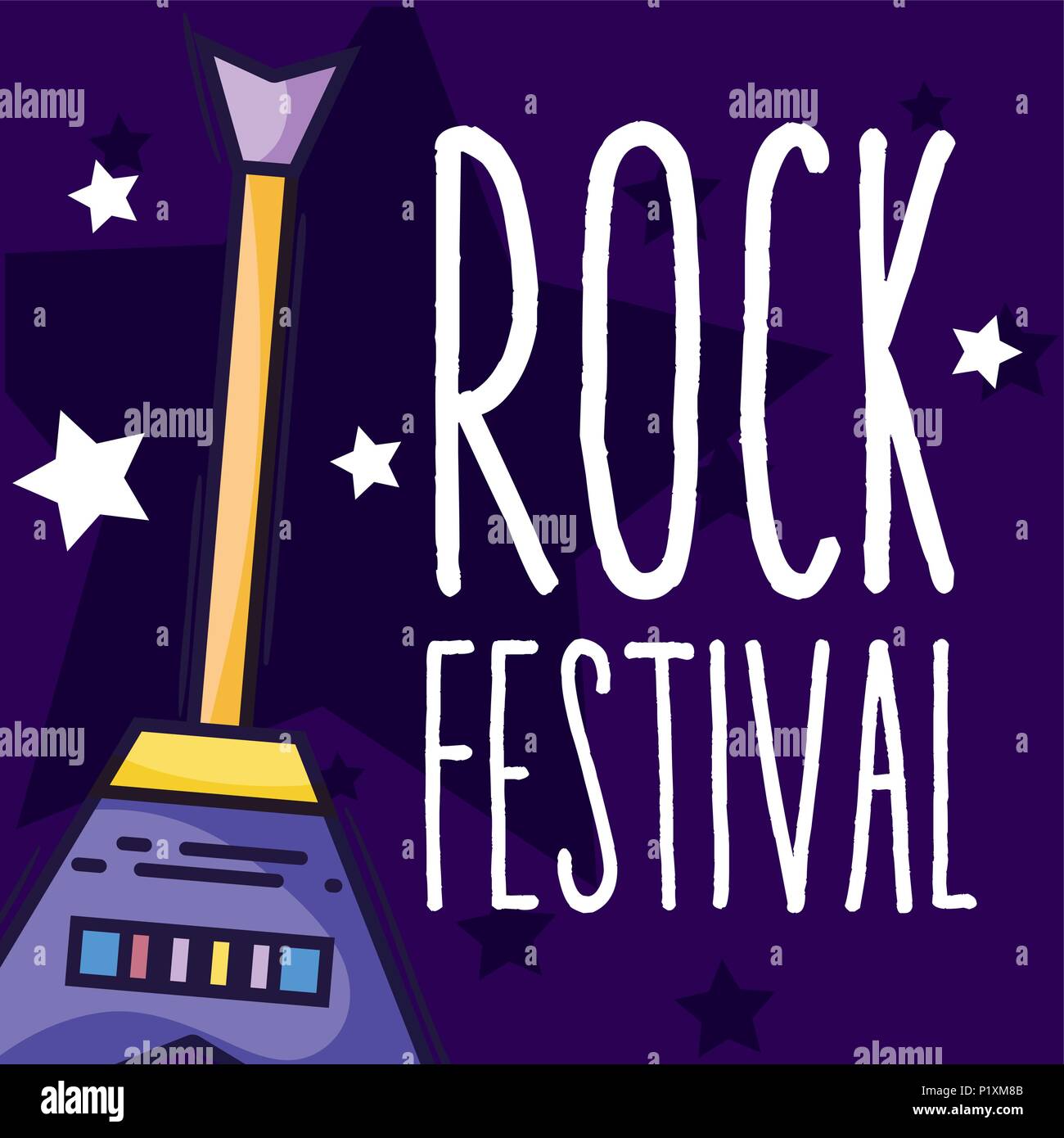Rock festival cartoon Stock Vector Image & Art - Alamy