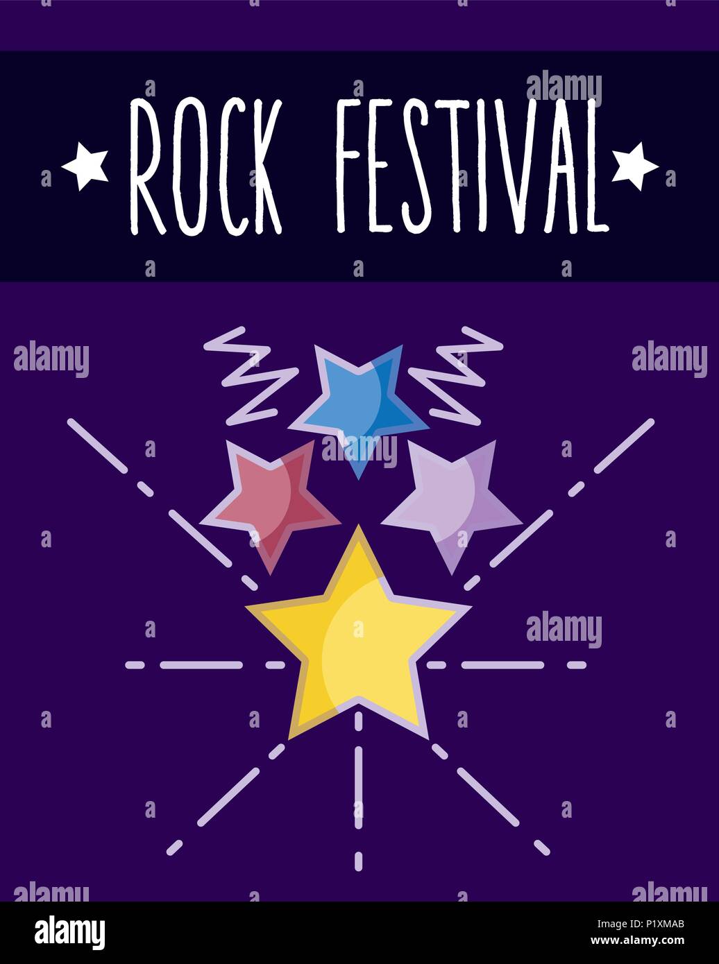 Rock festival cartoon Stock Vector Image & Art - Alamy