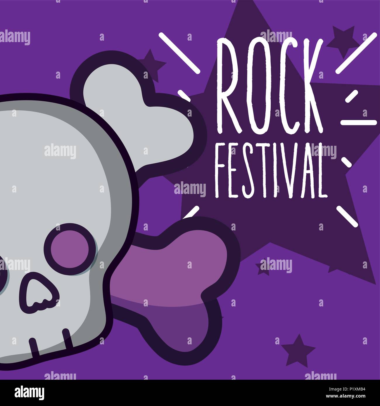Rock festival cartoon Stock Vector Image & Art - Alamy