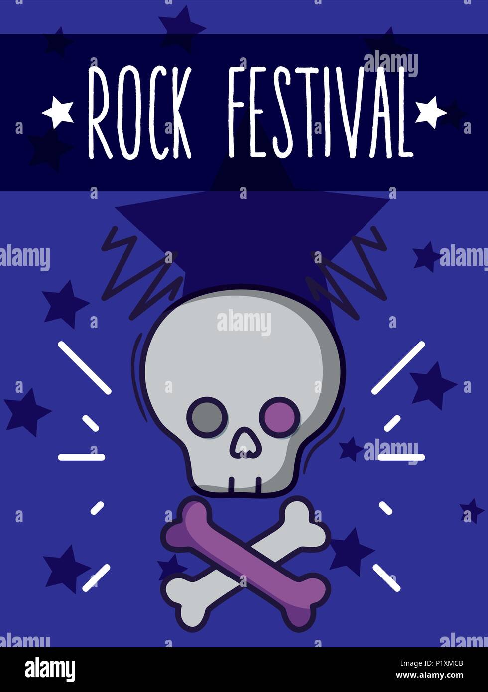 Rock festival cartoon Stock Vector Image & Art - Alamy