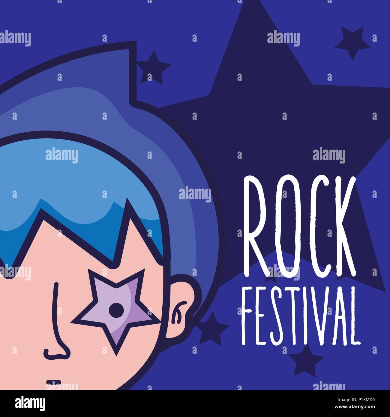 Rock festival cartoon Stock Vector Image & Art - Alamy