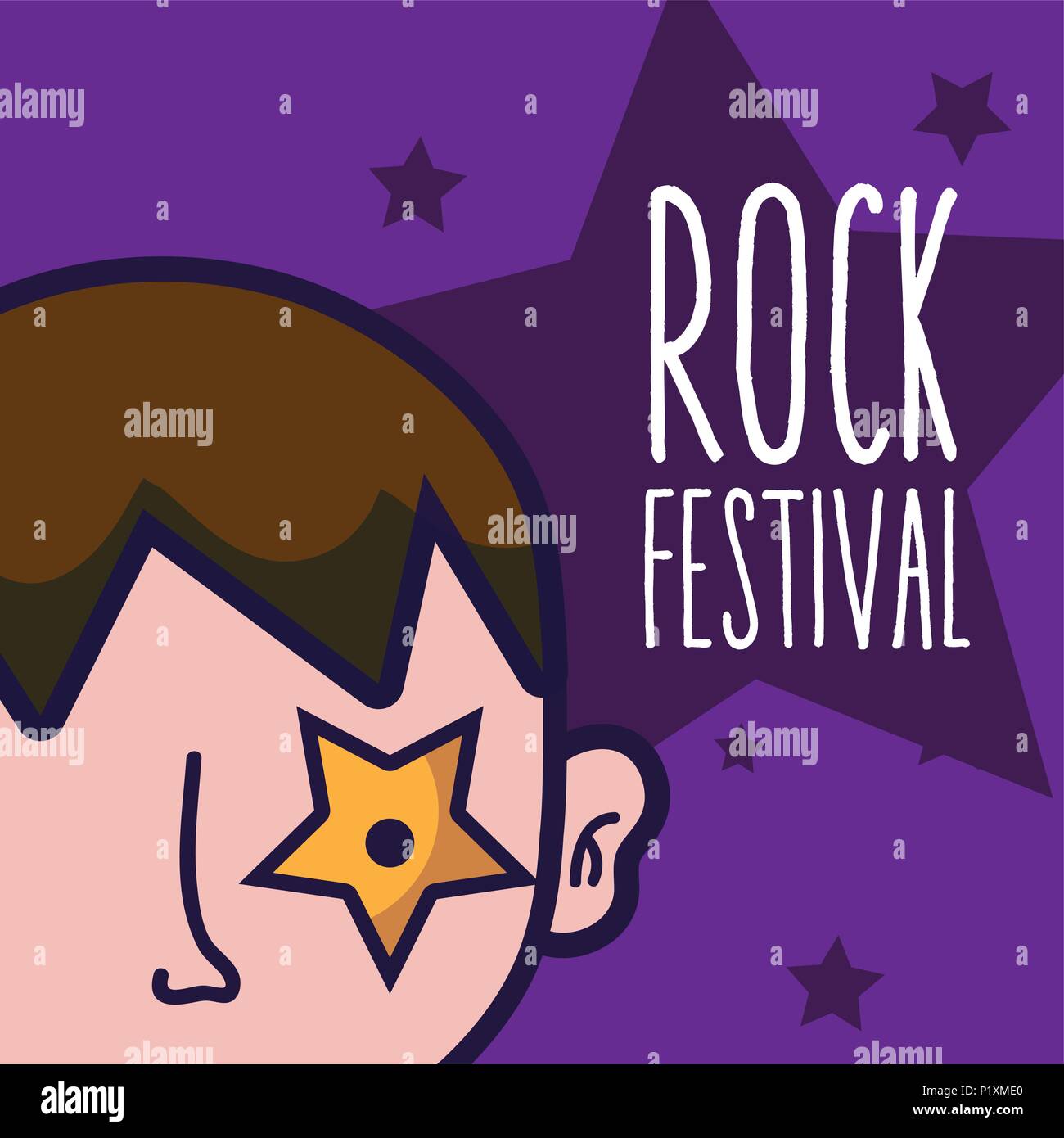 Rock festival cartoon Stock Vector Image & Art - Alamy